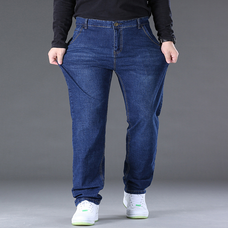 Baggy Jeans for Men Straight Cut Denim High Quality Men's Jeans Korean ...