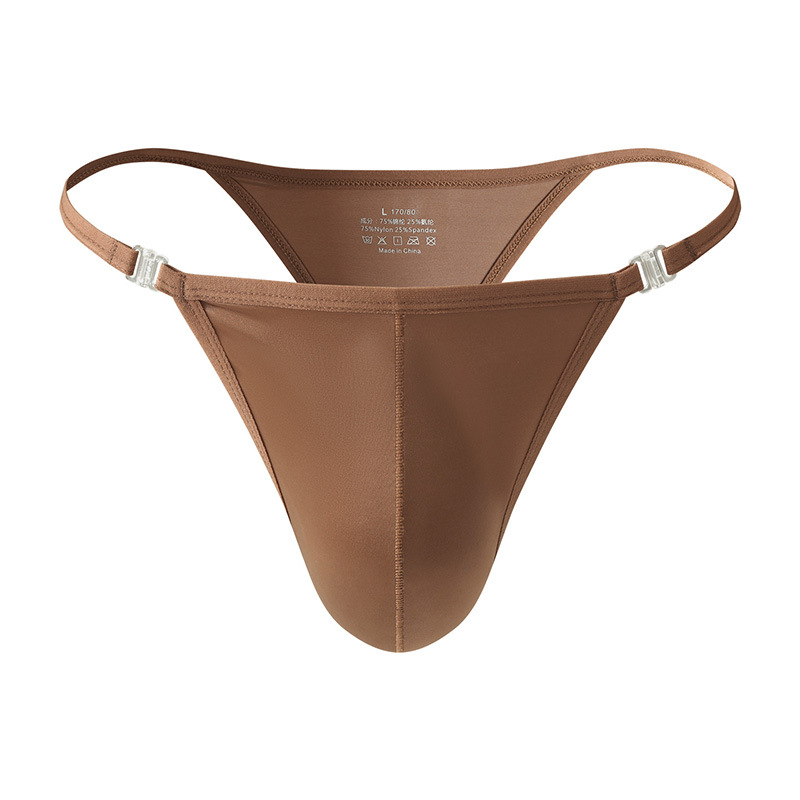 Man Ice Silk Thongs Men Seamless T-Back Underwear Jockstrap Lingerie G ...