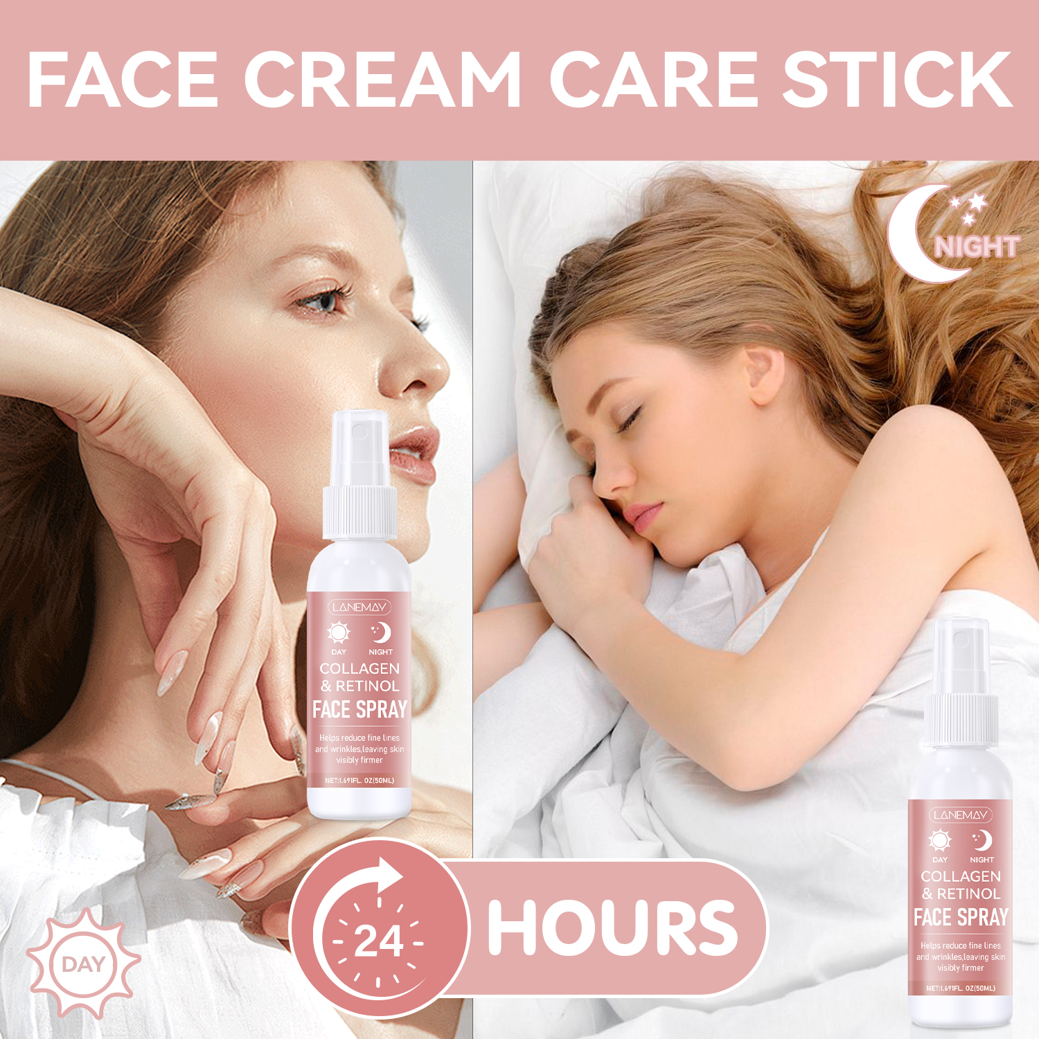 Anti-Aging Collagen & Retinol Face Spray 50ml – Targets Wrinkles ...