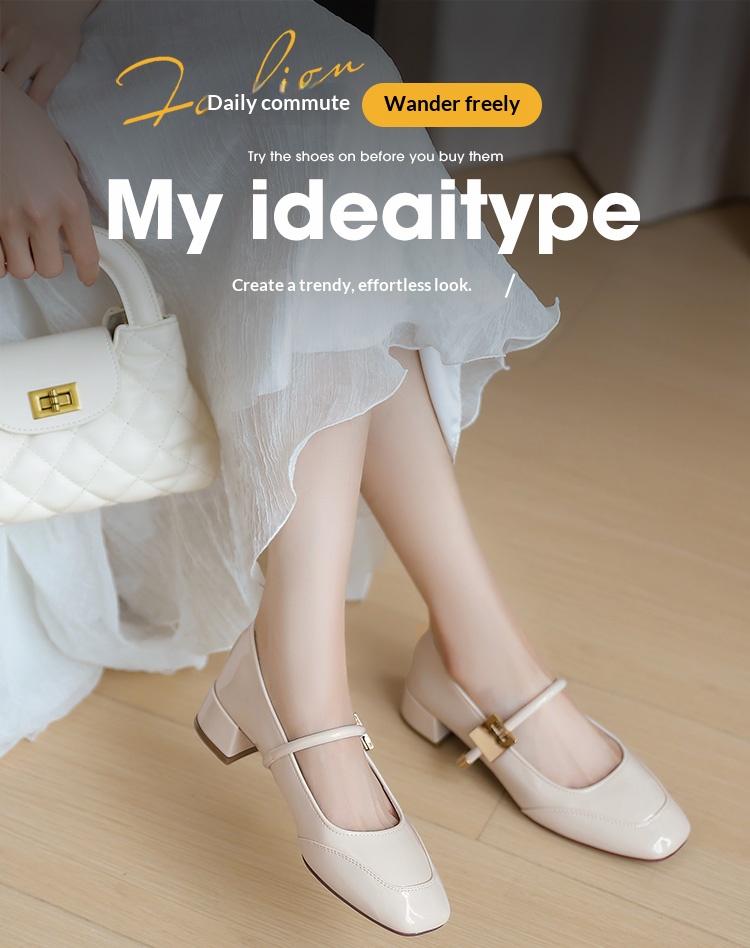 DUSTO Women‘s Mary Jane Shoes High Heels Women's Shoes Heels high 3.3cm ...