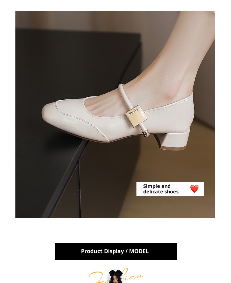 DUSTO Women‘s Mary Jane Shoes High Heels Women's Shoes Heels high 3.3cm ...