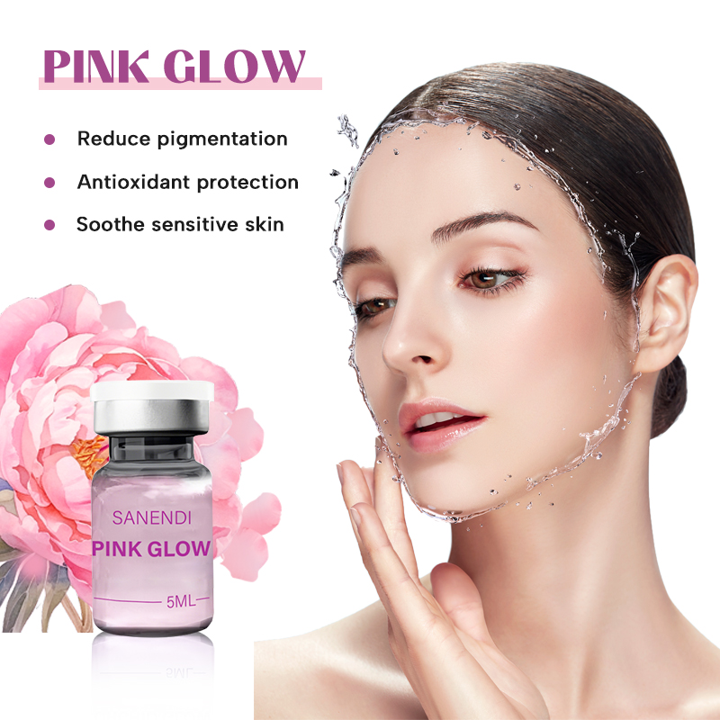Pink Glow Whiteningh Ampoule, Skinbooster PDRN Facial Nicotinamide ...