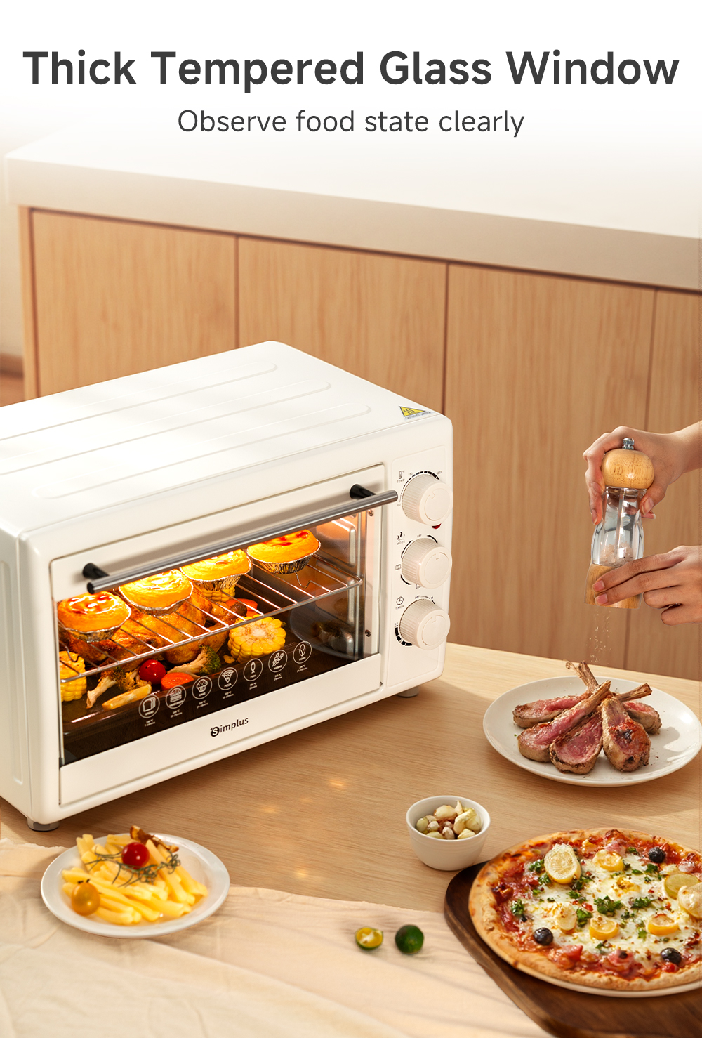 Simplus Electric Oven 30L/10L Multi-function Baking Machine Microwave ...