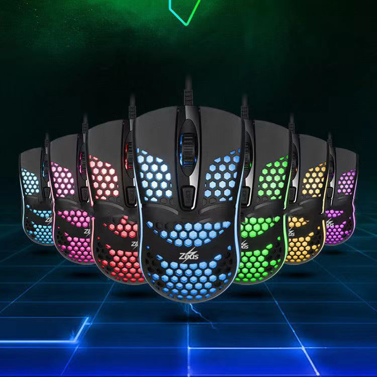 IQUNIX KW-10 Lightweight Honeycomb Shell Wired Gaming Mouse with Cool ...