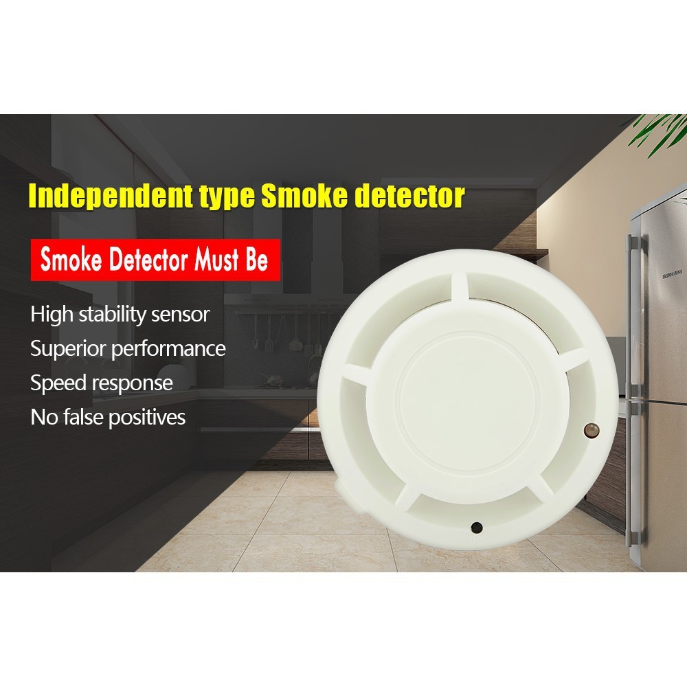 Smoke Detector Photoelectric Sensitive Sensor Smoke Detector Battery ...