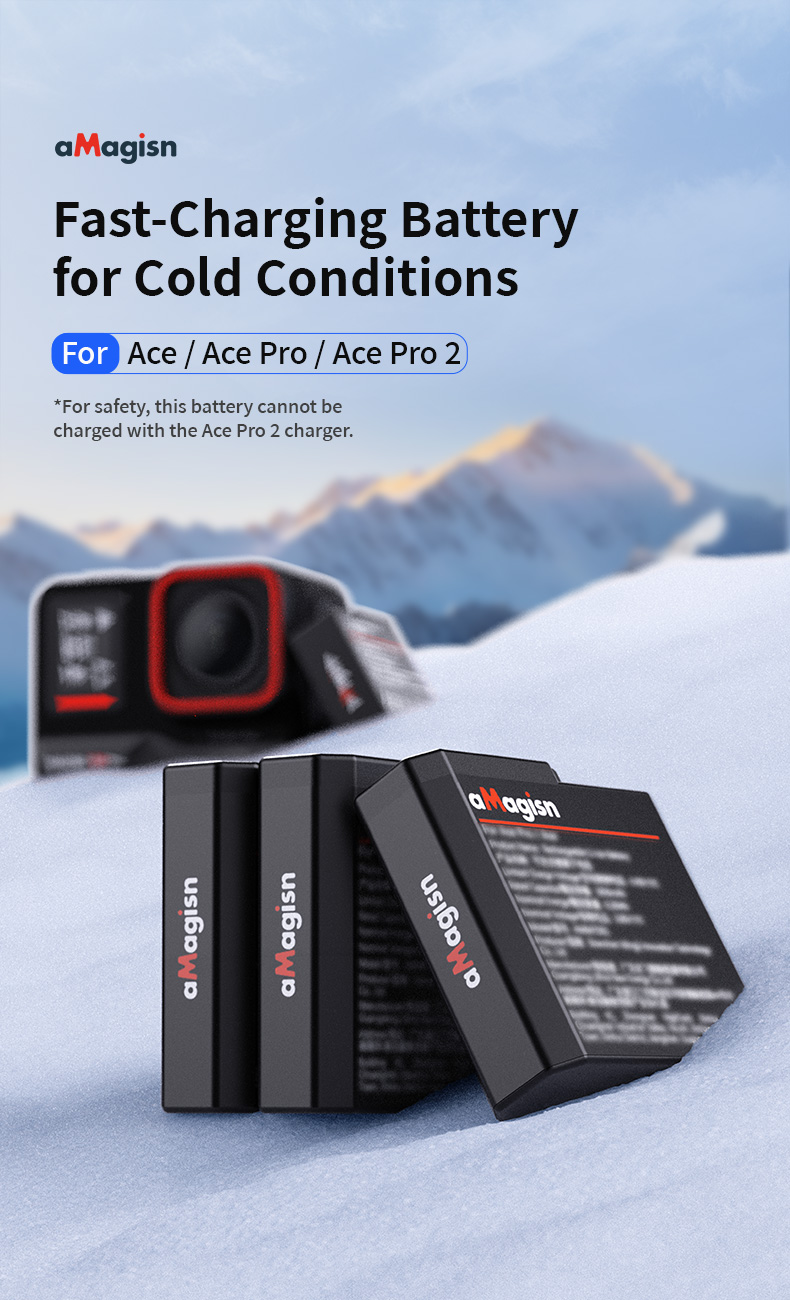 aMagisn Rechargeable Battery Ace Pro 2 Li-on Batteries for Ins360 Ace ...