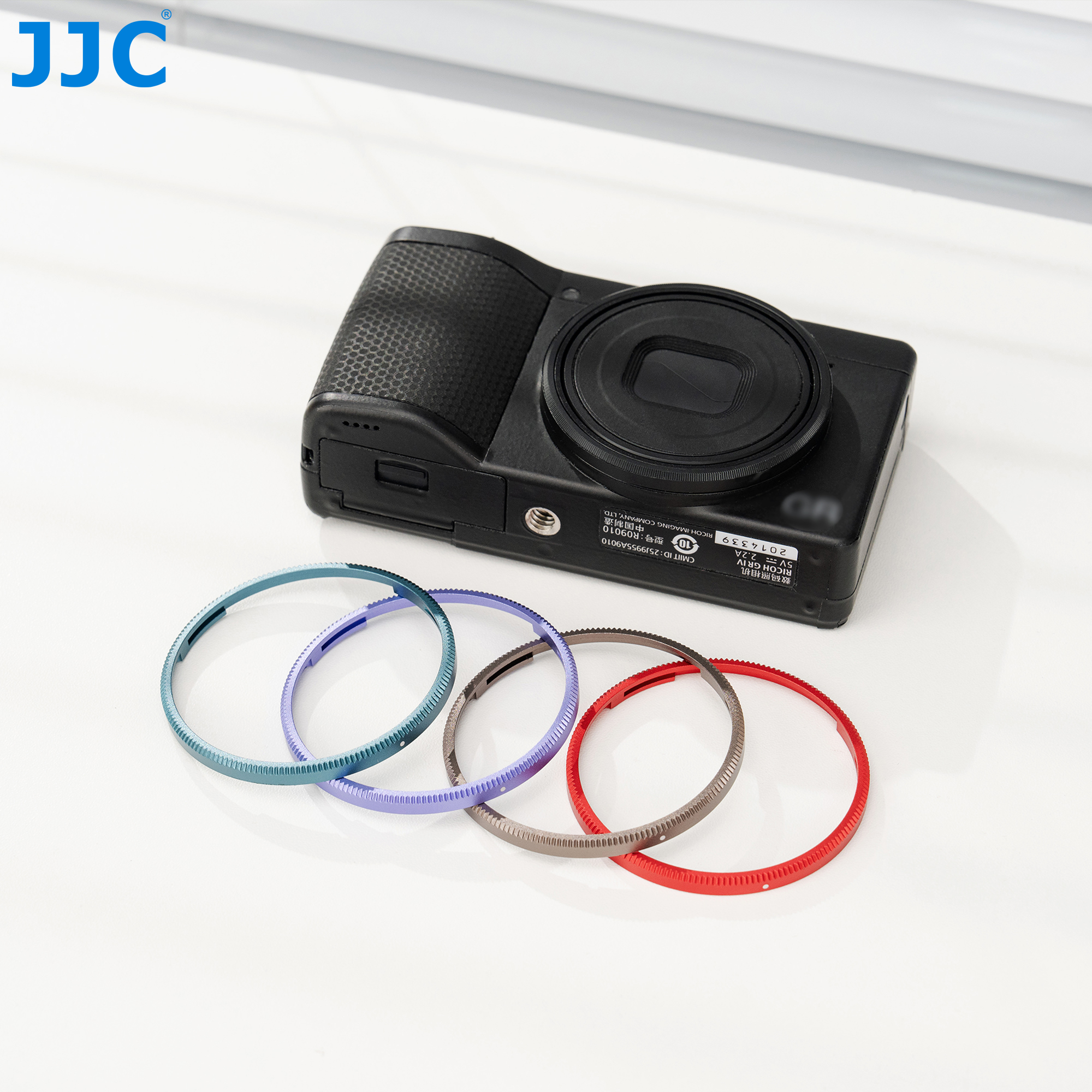JJC Lens Decoration Ring for Ricoh GR4 GR IV Camera Colorful Metal Lens ...
