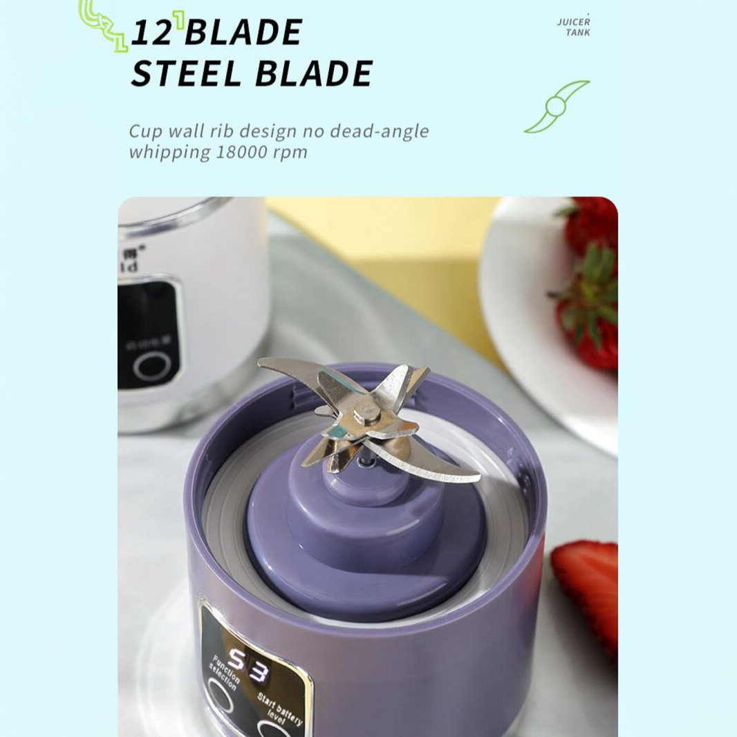 450ml Portable Juicer Blender for Shake Ice Crusher Fruit Juicer Mini ...