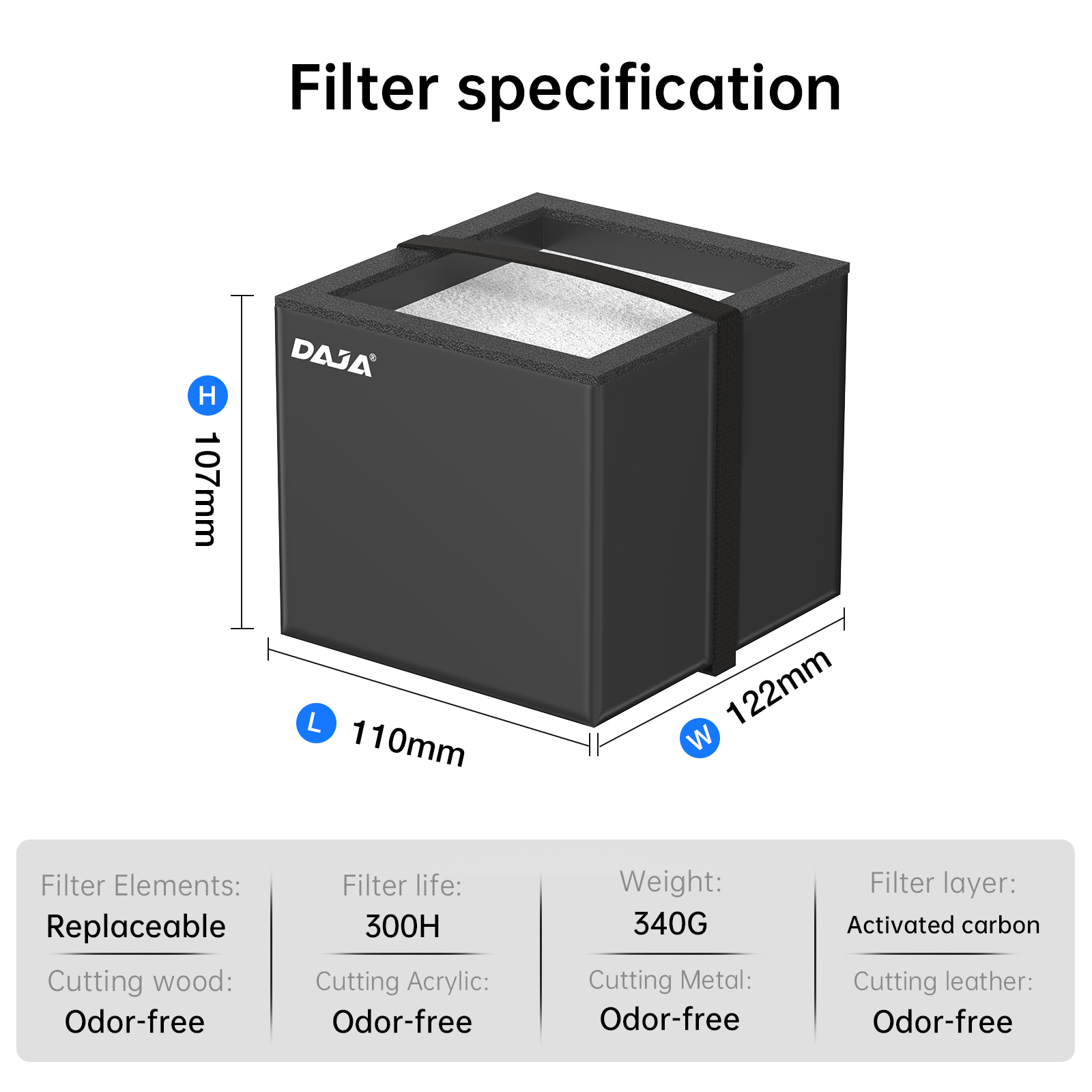 DAJA SP3 Laser Engraving Machine Smoke Purifier Auxiliary Tool Studio ...