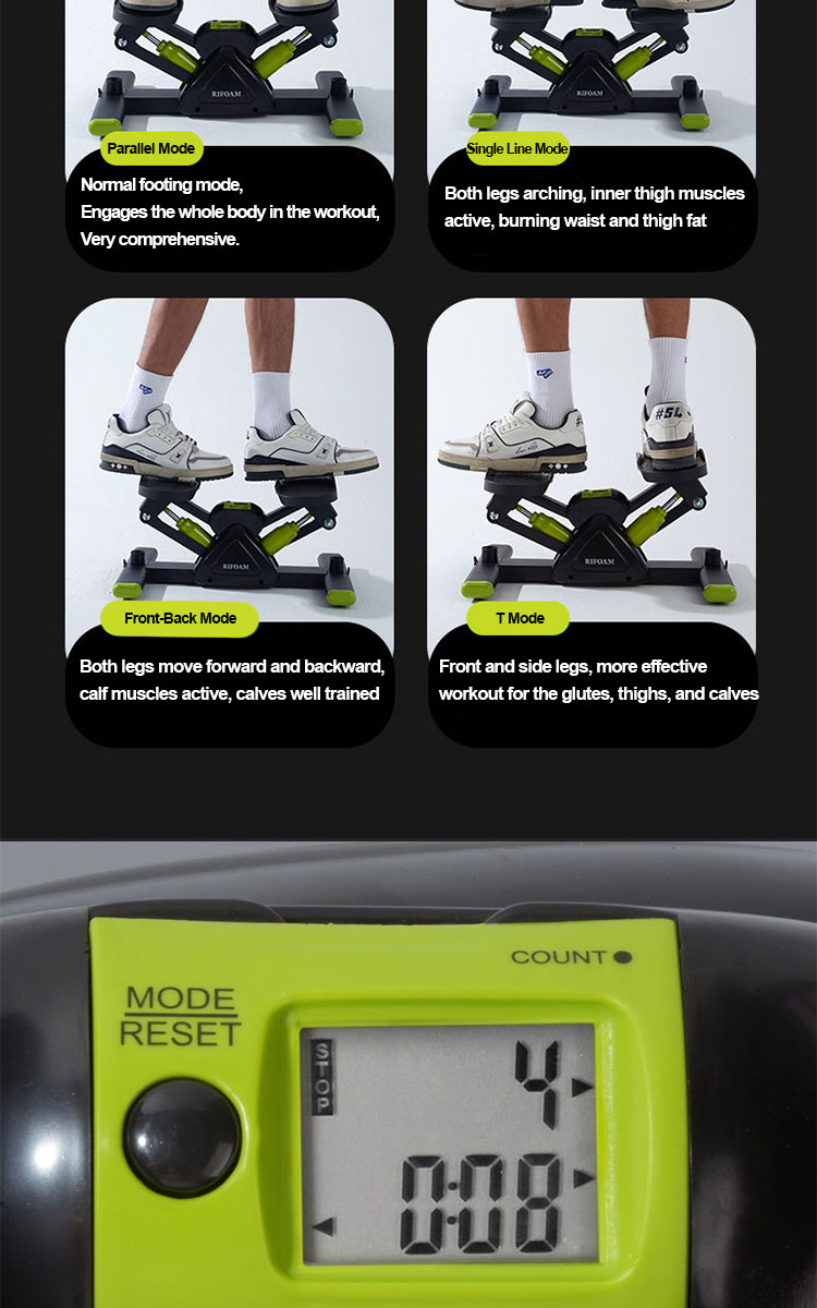 Mini V-Shaped Hydraulic Stepper – Indoor Pedal Exercise Stair Climber ...