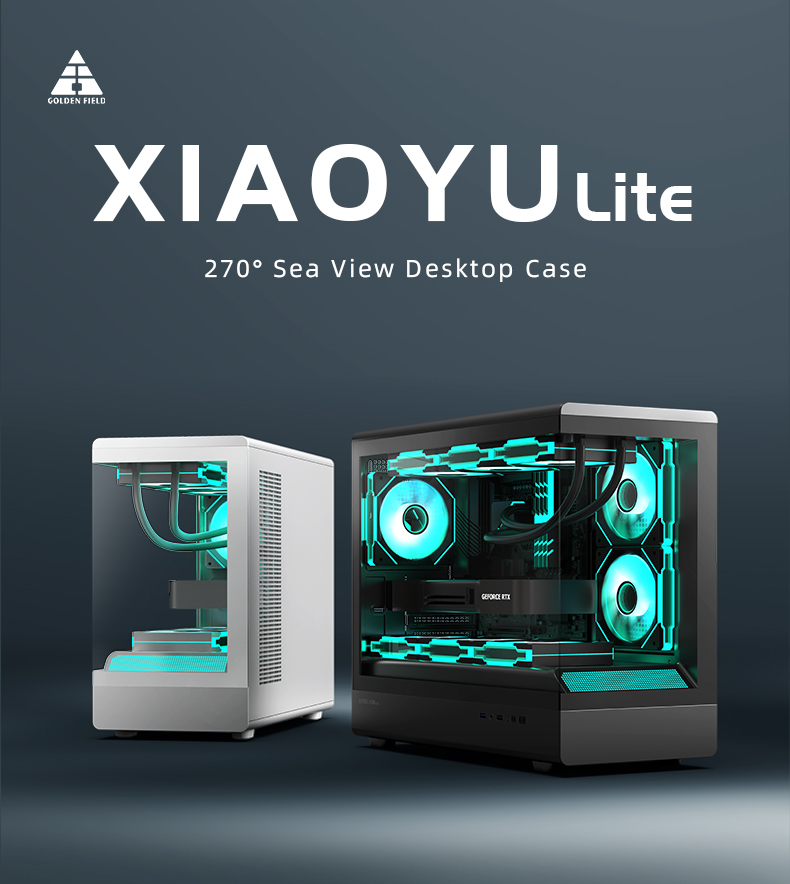Xiaoyu Lite MATX/ITX Pillarless Panoramic Seaview PC Case, PVC light ...