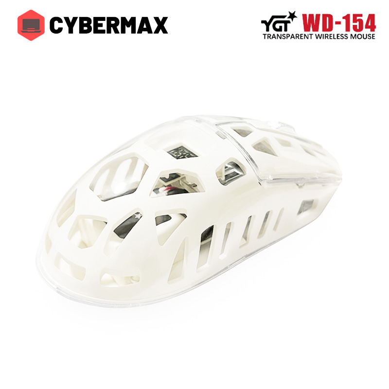 YGT Wireless Mouse 6D BT+2.4Ghz Dual Mode Transparent Rechargeable ...