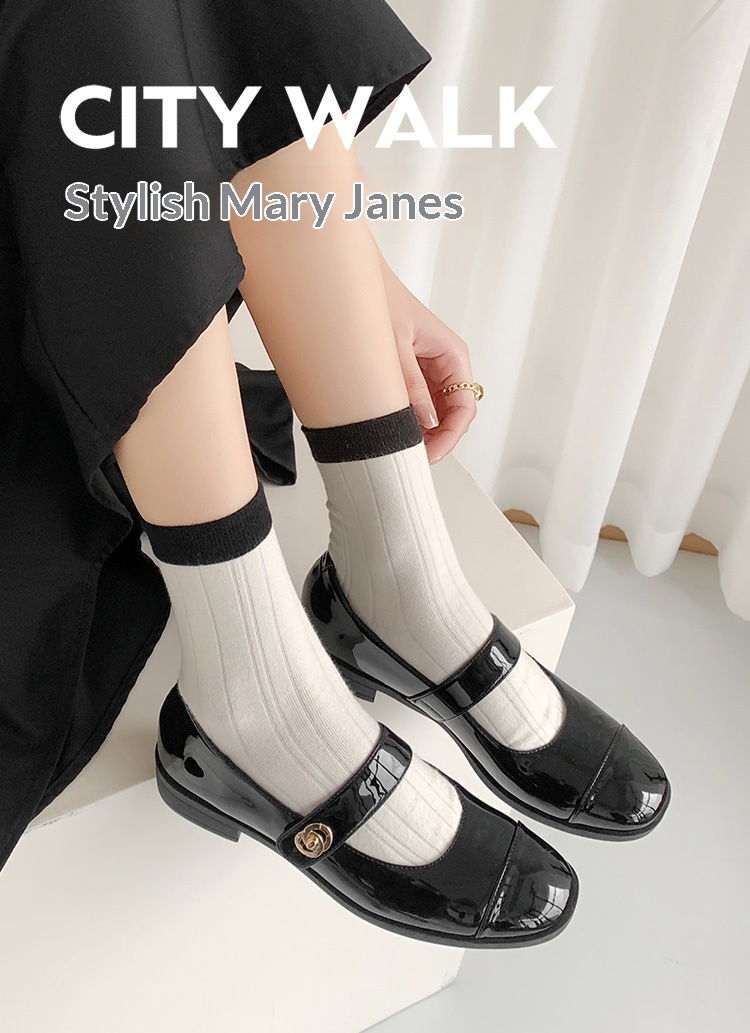 DUSTO Women's Mary Jane Shoes with Low Heel, Stylish and Comfortable ...