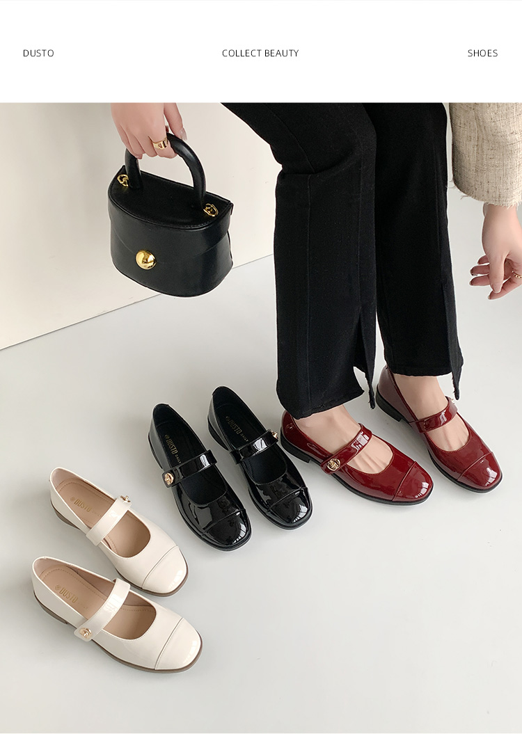 DUSTO Women's Mary Jane Shoes with Low Heel, Stylish and Comfortable ...