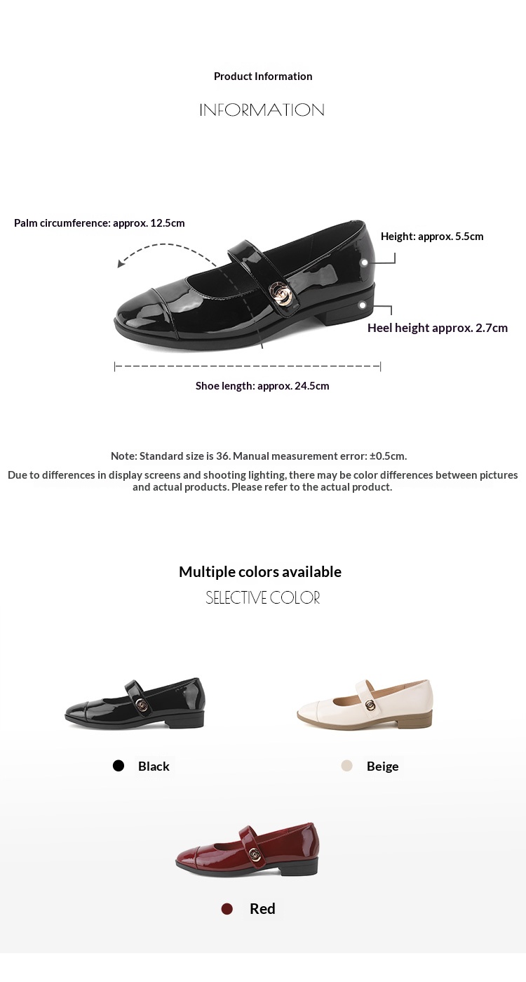 DUSTO Women's Mary Jane Shoes with Low Heel, Stylish and Comfortable ...