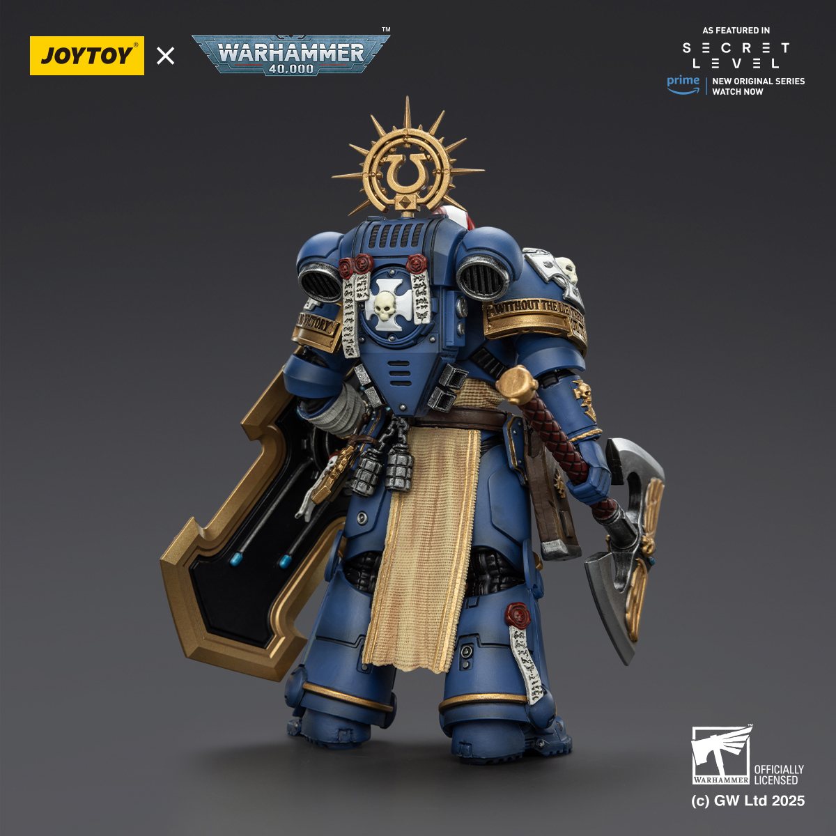 HIPLAY JOYTOY Warhammer Ultramarines Metaurus / Levantus / Torvald 1/18 ...