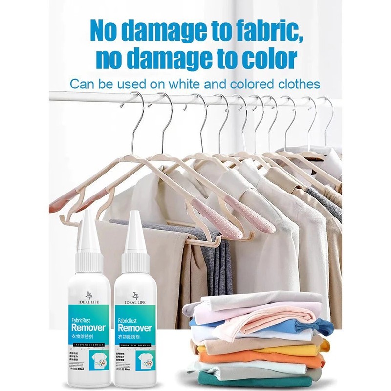 Fabric Rust Stain Remover Clothes Cleaner Drop Clothing Cleansing Rust ...