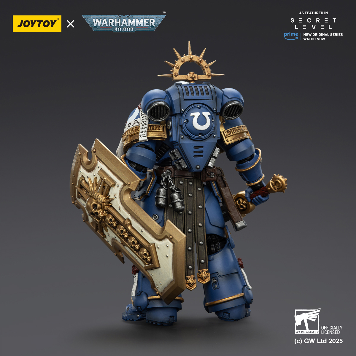 HIPLAY JOYTOY Warhammer Ultramarines Metaurus / Levantus / Torvald 1/18 ...