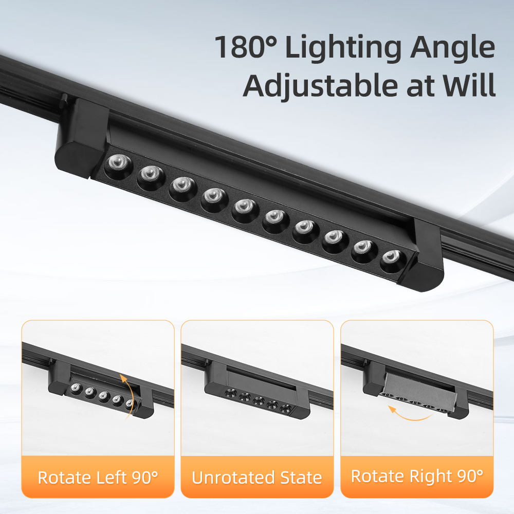Tri-color Led Linear Track Light 10W 20W 30W 40W Long Track Lamp Bar ...
