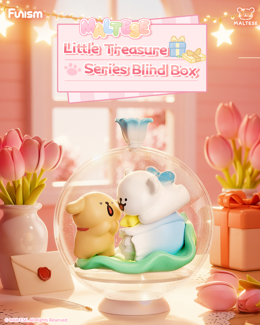 FUNISM Maltese Little Treasure Series Figures Blind Box Action Toys ...