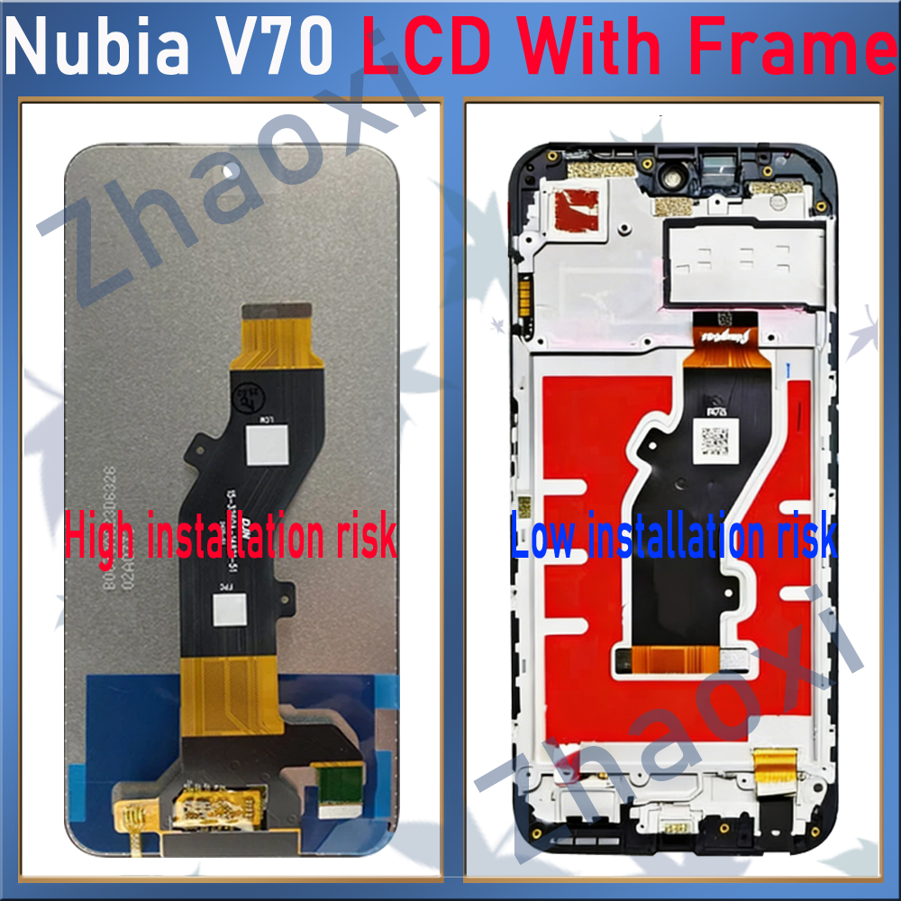 Original Nubia V70 V70 Max V70 Design LCD Screen With Frame Replacement ...