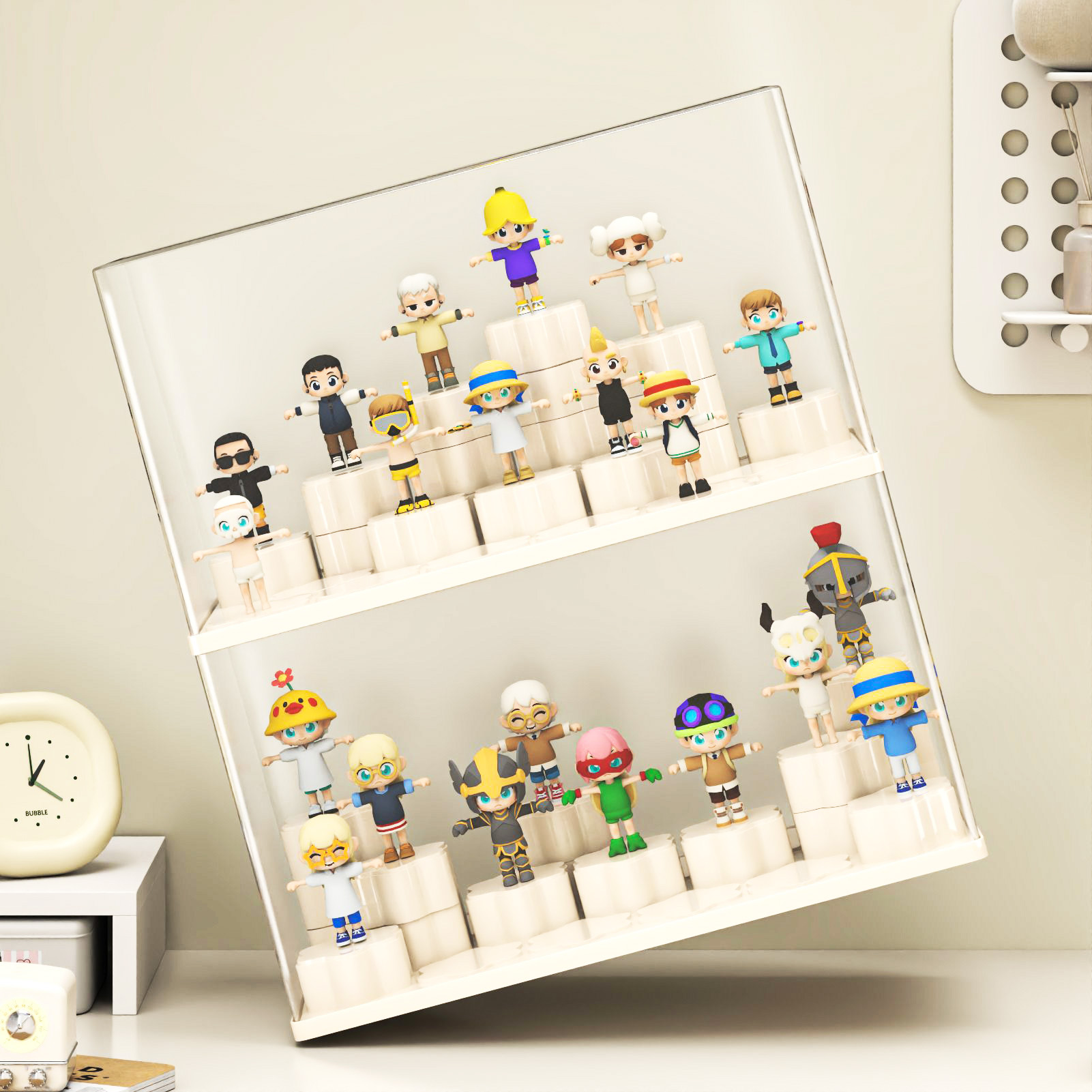 Tome Transparent Display Rack Storage Building Block Stacking Toy ...