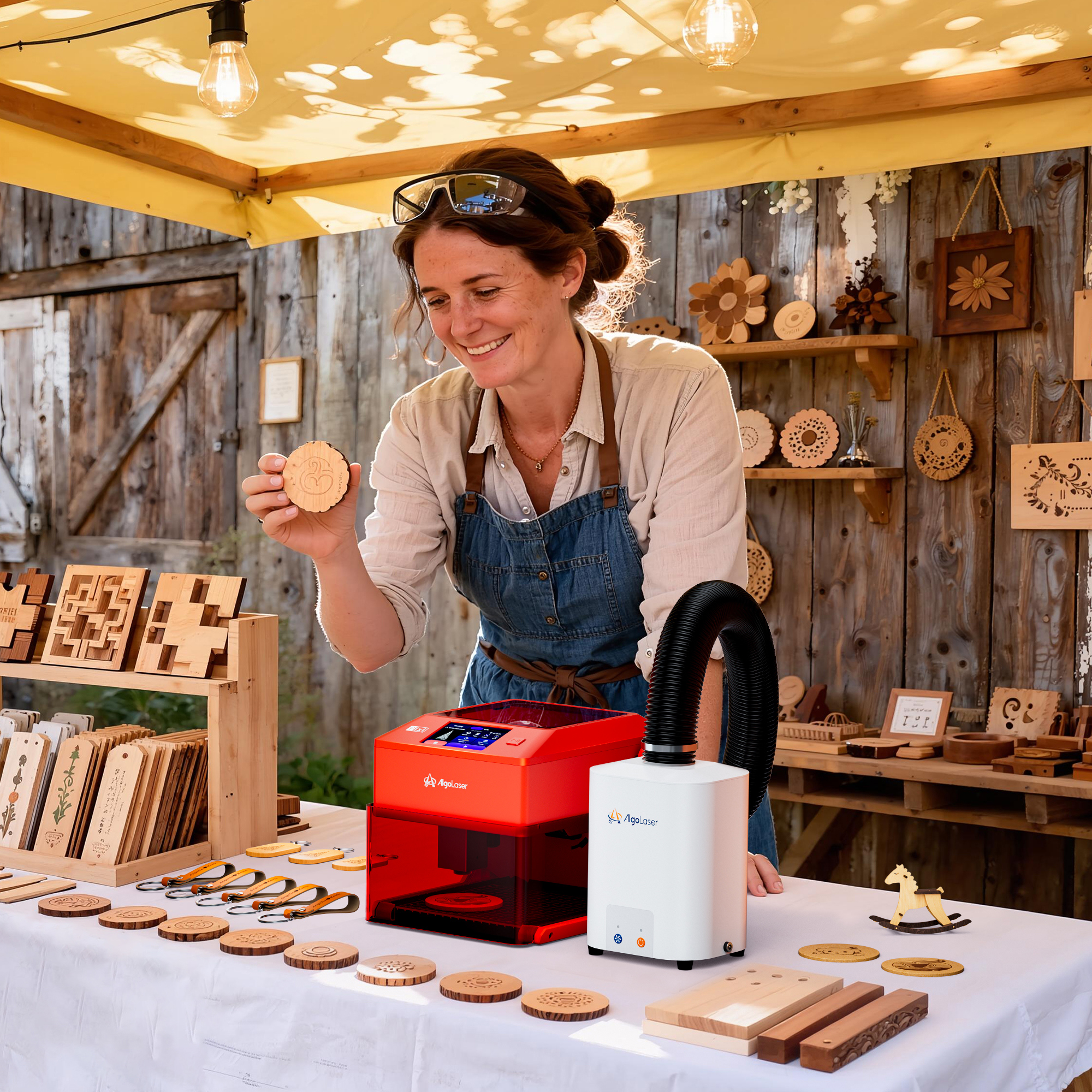 AlgoLaser PIXI Smoke Purifier Powerful Purifcation Breathe with ...