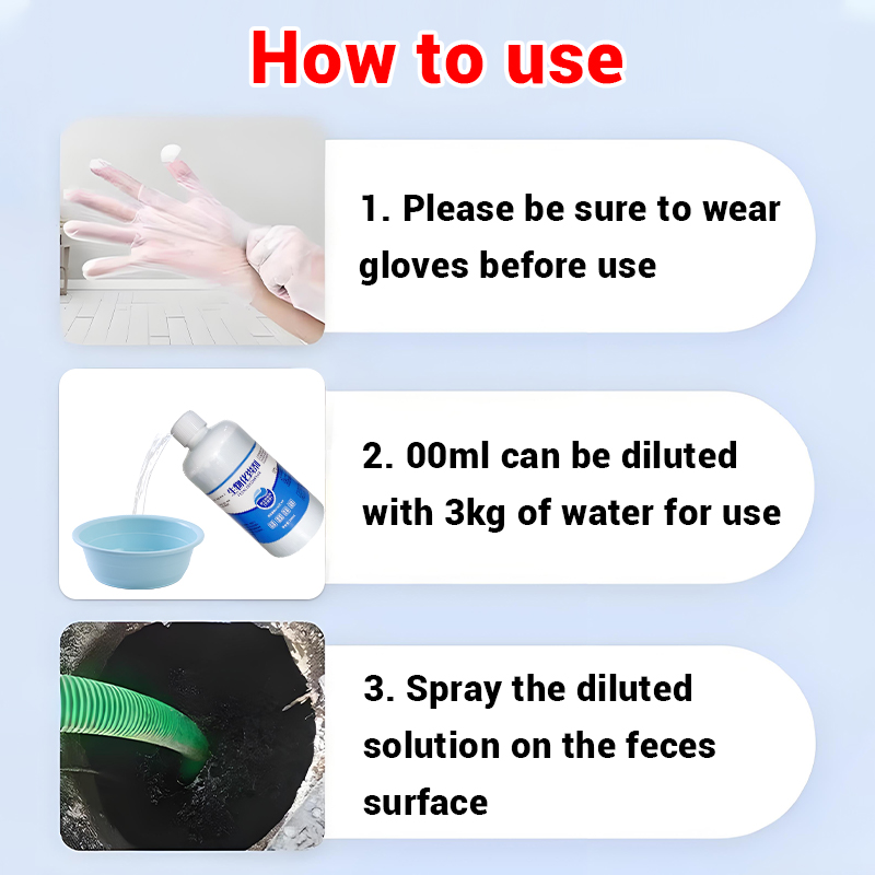 Septic Tank Wastewater Cleaner 300ml Septic tank odor remover Septic ...