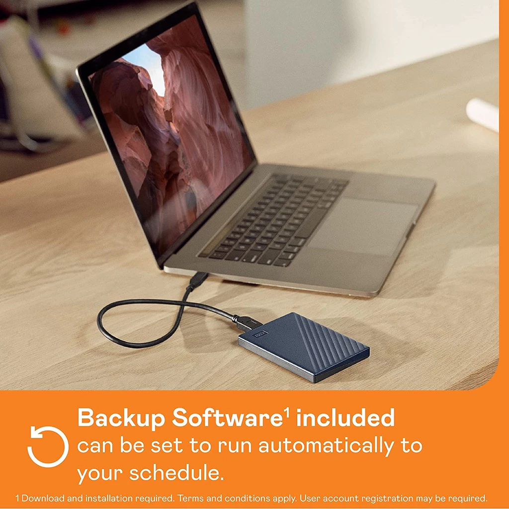 WD My Passport External Hard Drive 4TB Password Protection Portable HDD ...