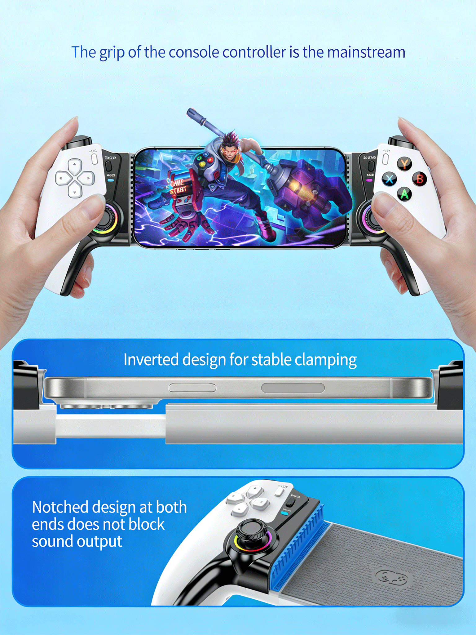 Telescopic Game Controller Wireless Adjustable Gamepad Controller For ...