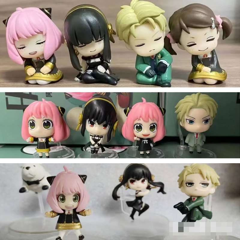 4Pcs/Set 5cm Anime SPY×FAMILY Figure Anya Forger Twilight Loid Forger ...