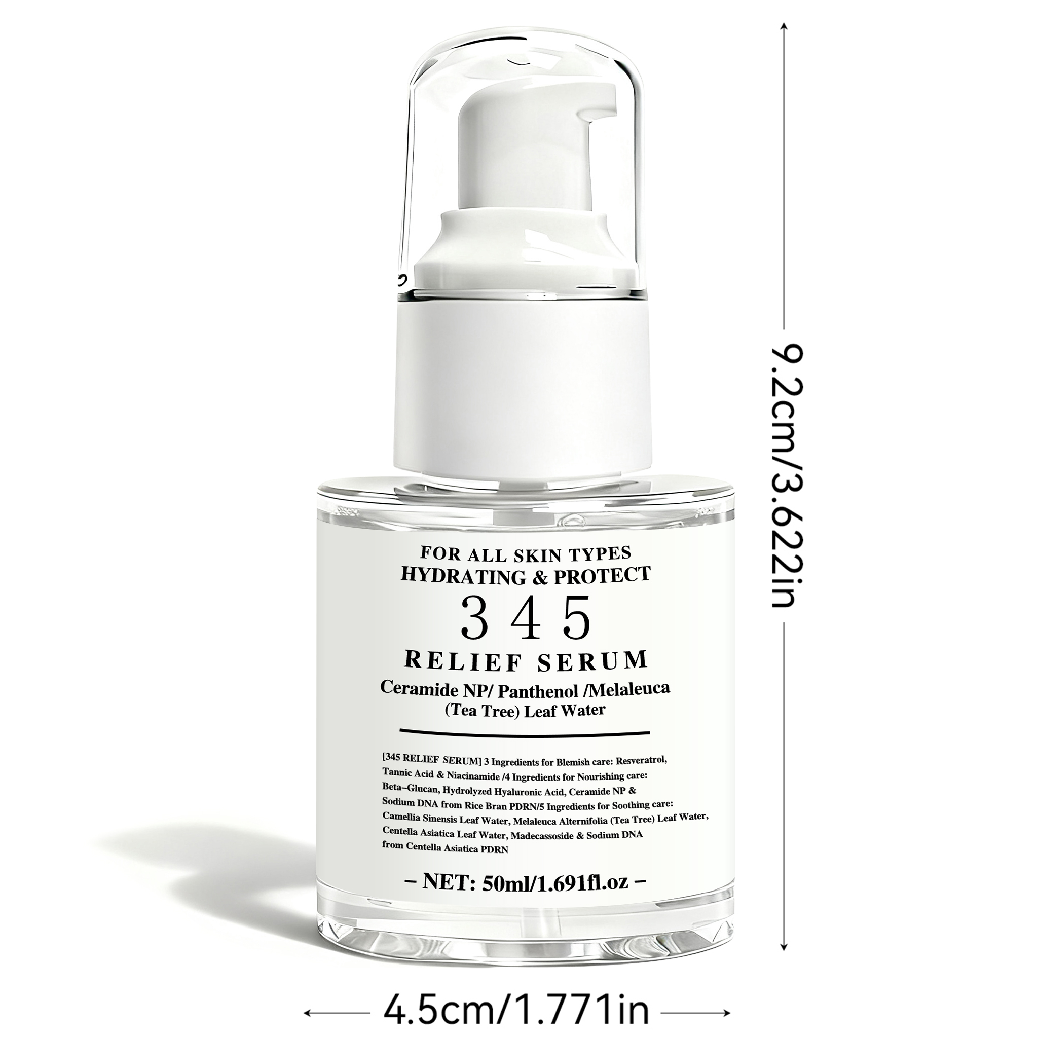 Ceramide & Niacinamide Relief Serum, Tea Tree Water & Sakura Formula ...