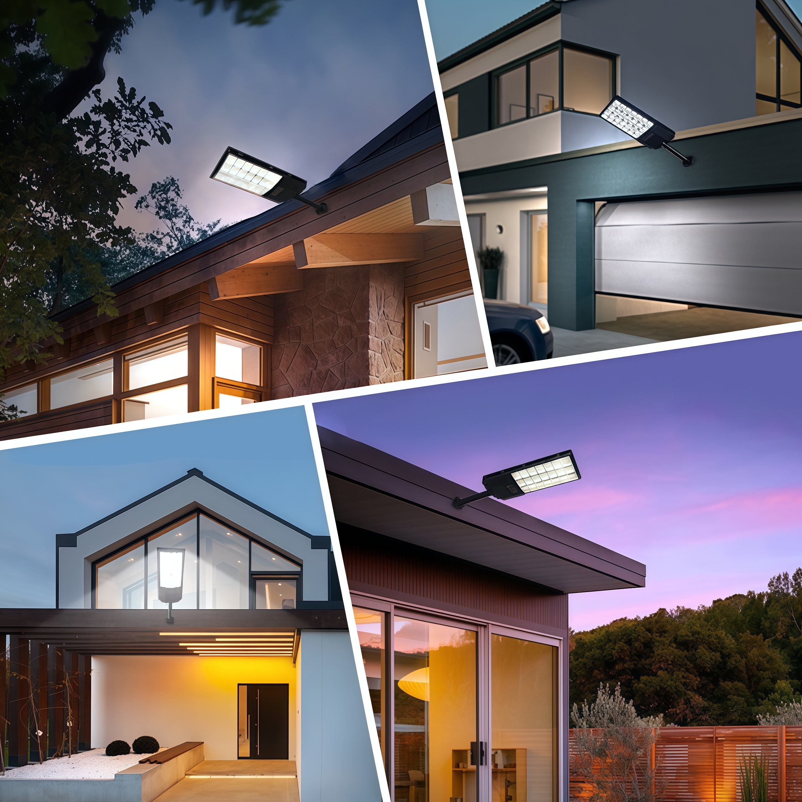 Integrated all-in-one solar street light, ultra-bright LED, IP65 ...