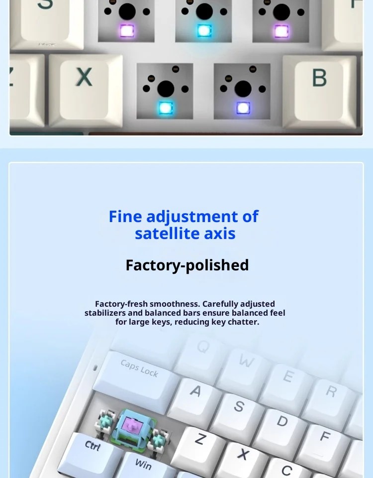 KZZI K98 V2 Mechanical Keyboard 3mode BT/2.4G/USB-C Wired 10000mAh RGB ...