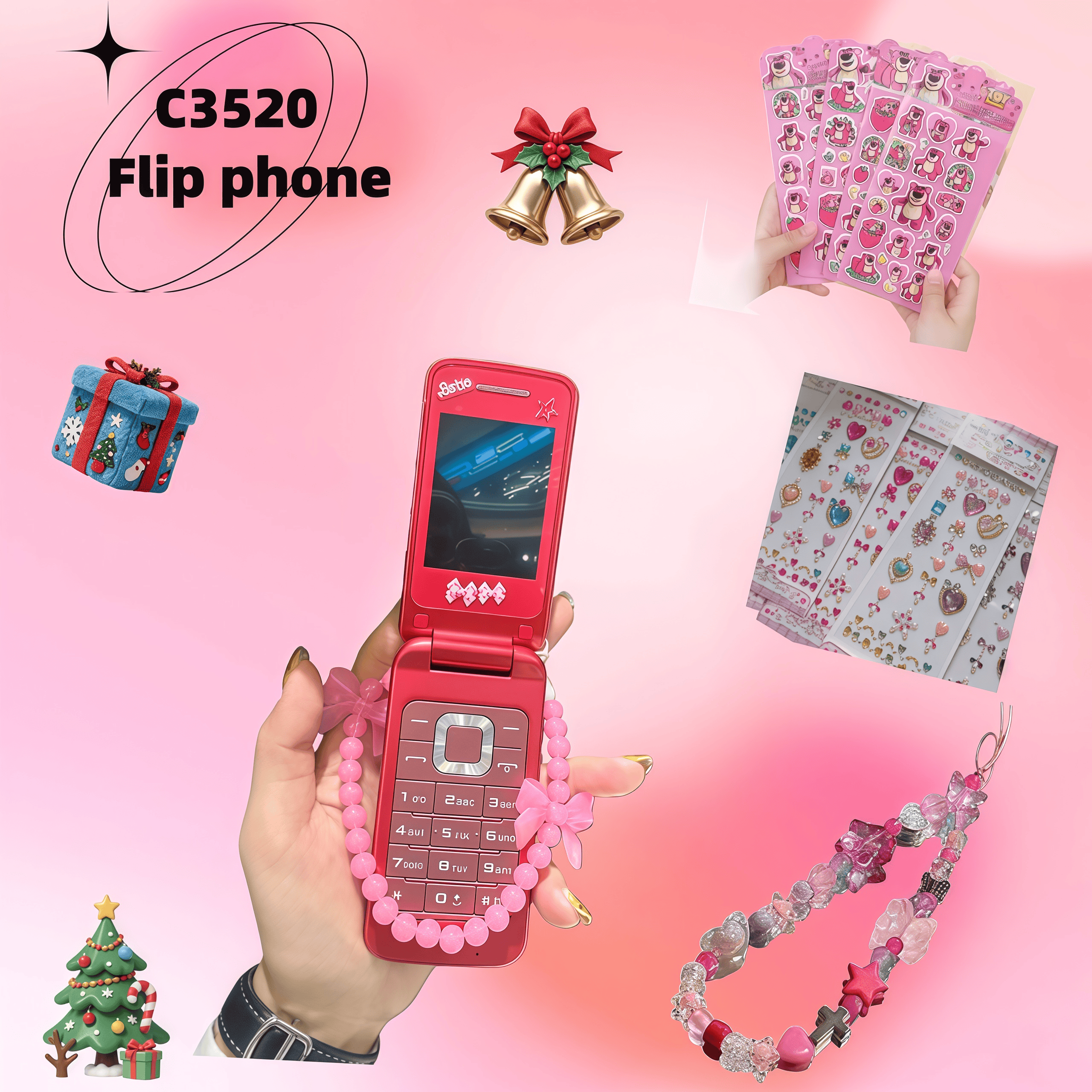 Samsung C3520 GSM 2G non smart flip button function phone | Shopee ...