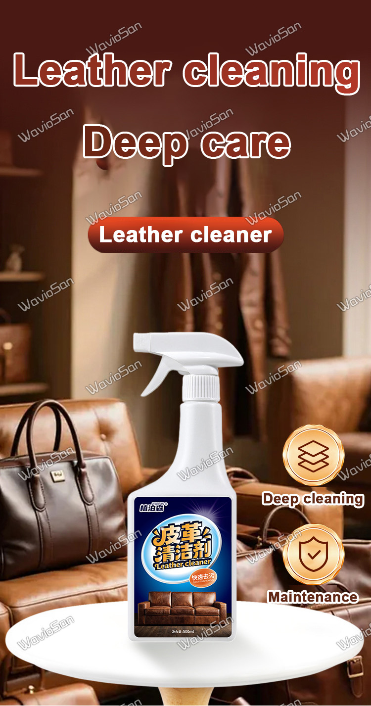 Powerful Leather Cleaner KAMI Leather Bag Cleaner and Polisher 500ml ...