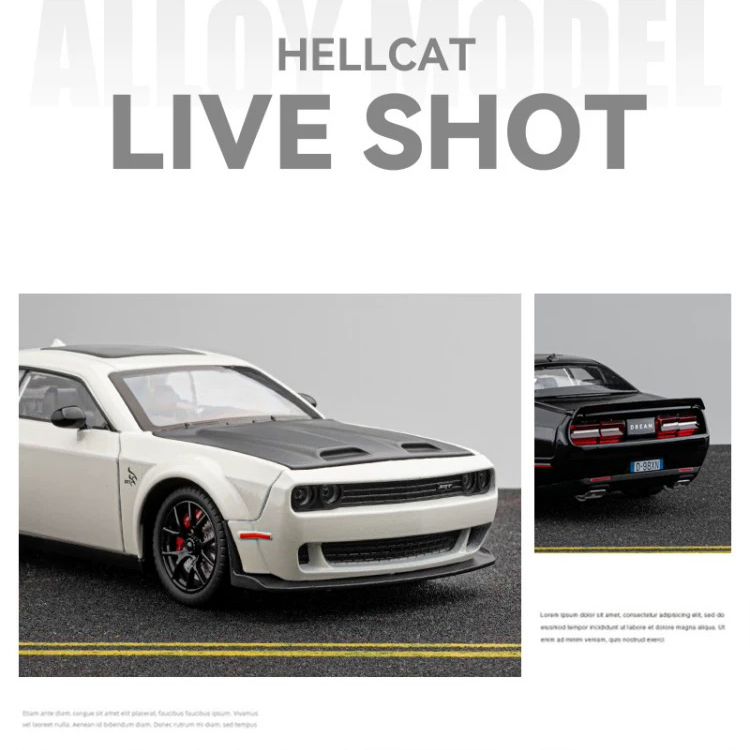 1:32 Scale Hellcat Alloy Car Model Diecast Car Toys for Boys Birthday ...