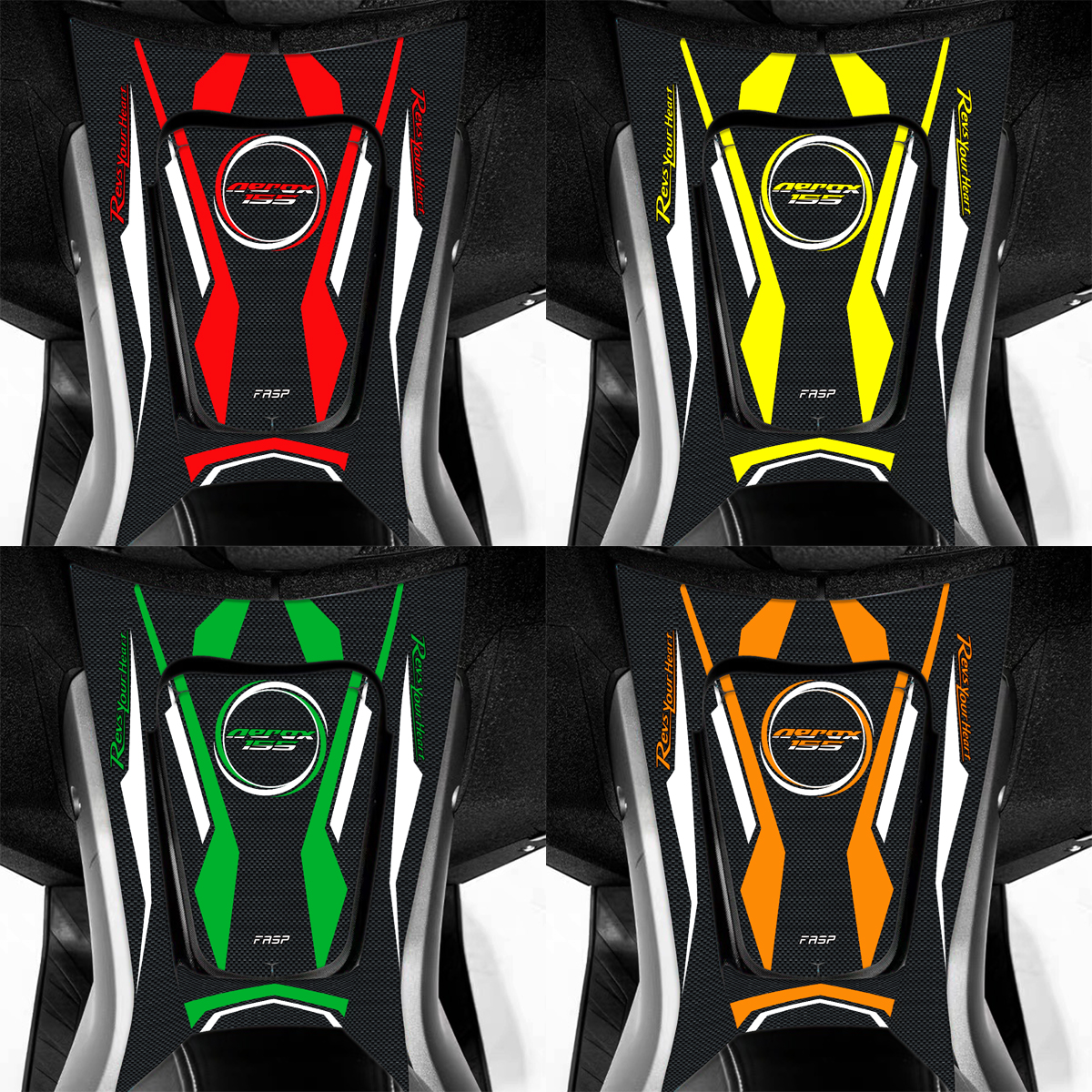 Yamaha aerox 155 v1 v2 decals decorative stickers for motorcycle fuel ...