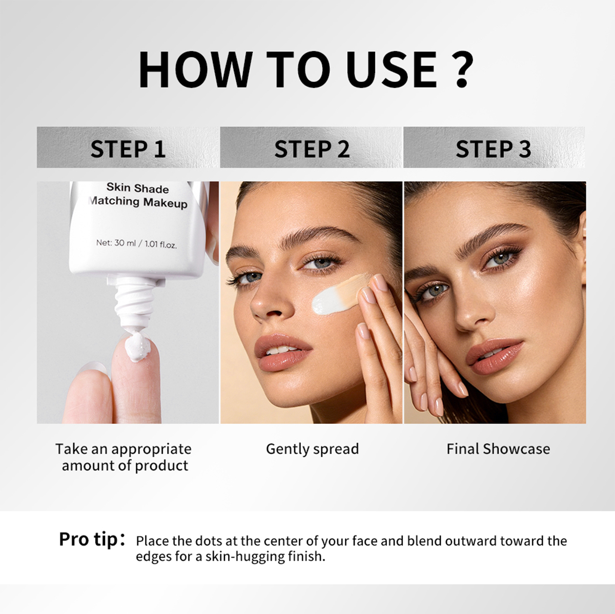 Lakerain Skin Shade Matching Foundation SPF15+ PA+++ Anti-Aging Color ...