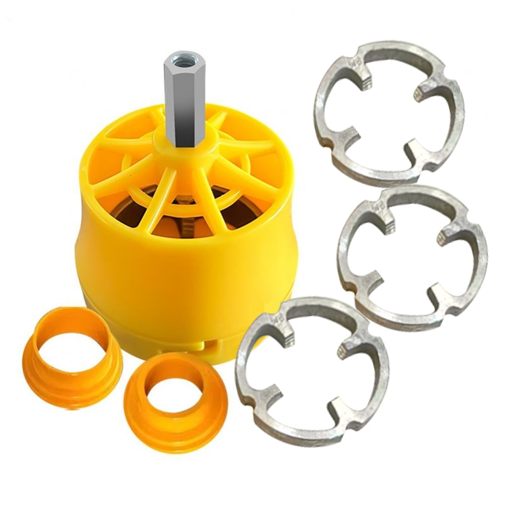 PVC Pipe Threader Kit with Round Die and Dies for 1/2In, 3/4In, 1In ...