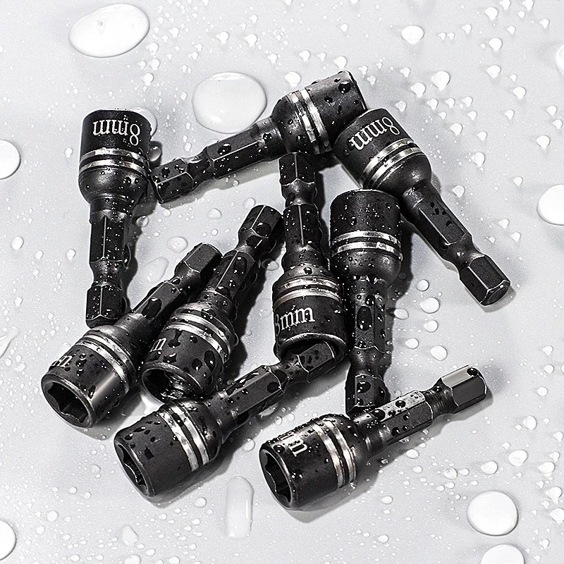 Strong magnetic sleeve 8mm hand electric drill head hexagonal dovetail ...