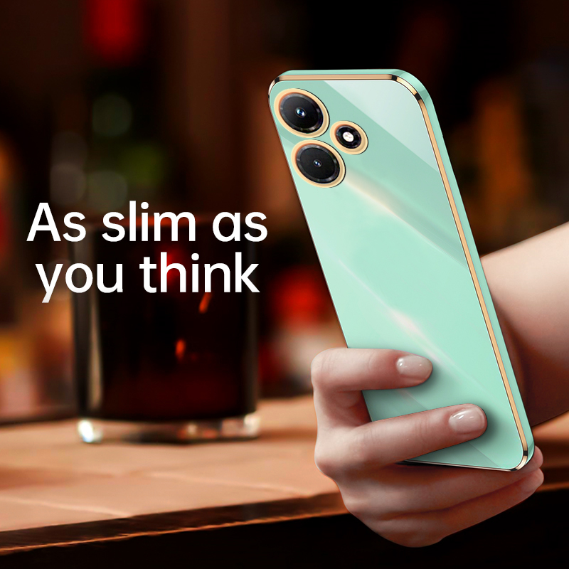 Infinix Hot 30i Case Hot30i Protect Casing Colorful Rubber Luxury Gold ...