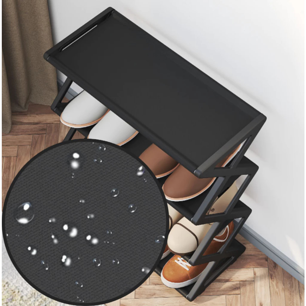 4/5 Layer foldable Shoes Rack Tier Colored Stackable Stainless steel ...