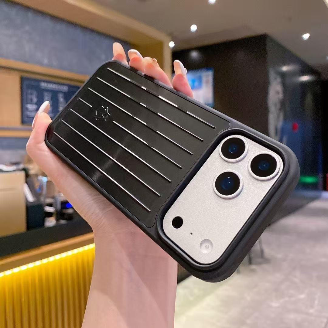 Luxury luggage aluminum-silicon Case For iPhone 17 17pro 17promax 16 ...