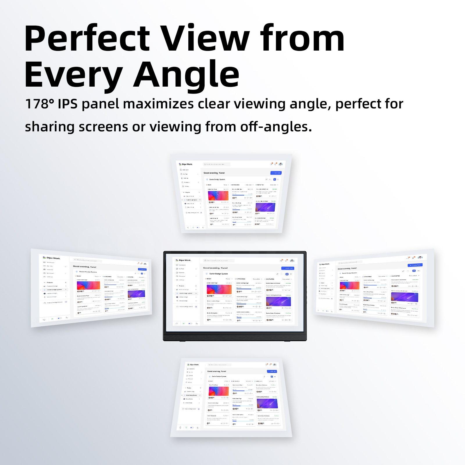 GOOJODOQ 15.6 inch Portable Monitor Extended screen for Laptop with ...