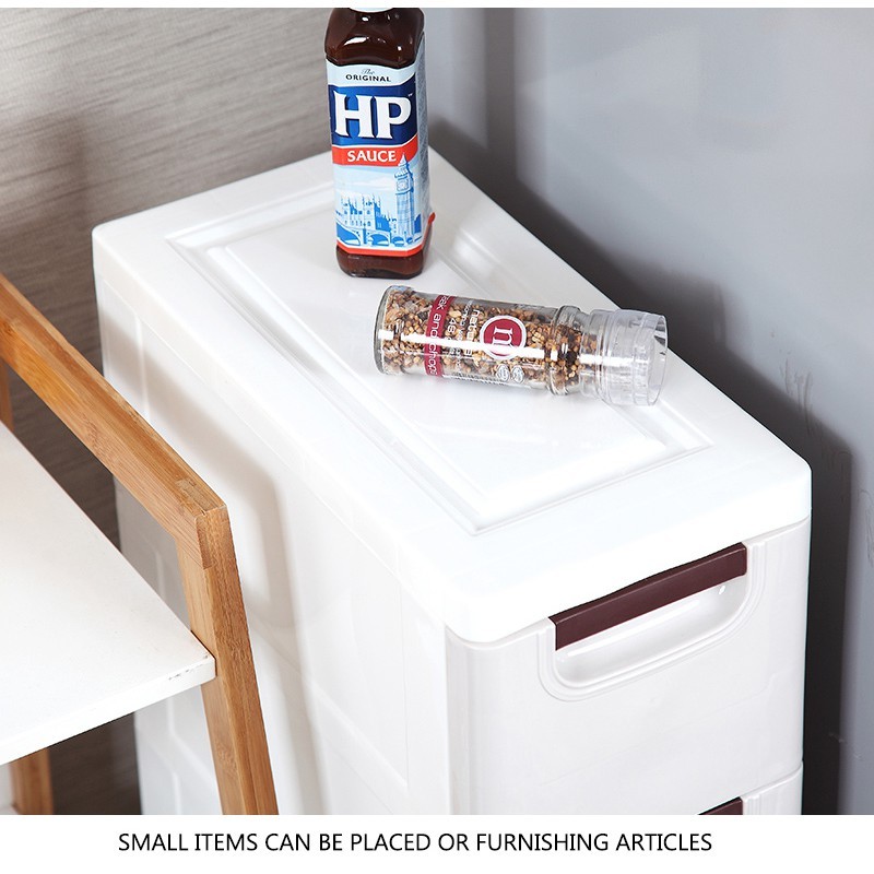 Slim Drawer Organizer Kitchen Storage Cabinet Gap Drawer Organizer ...