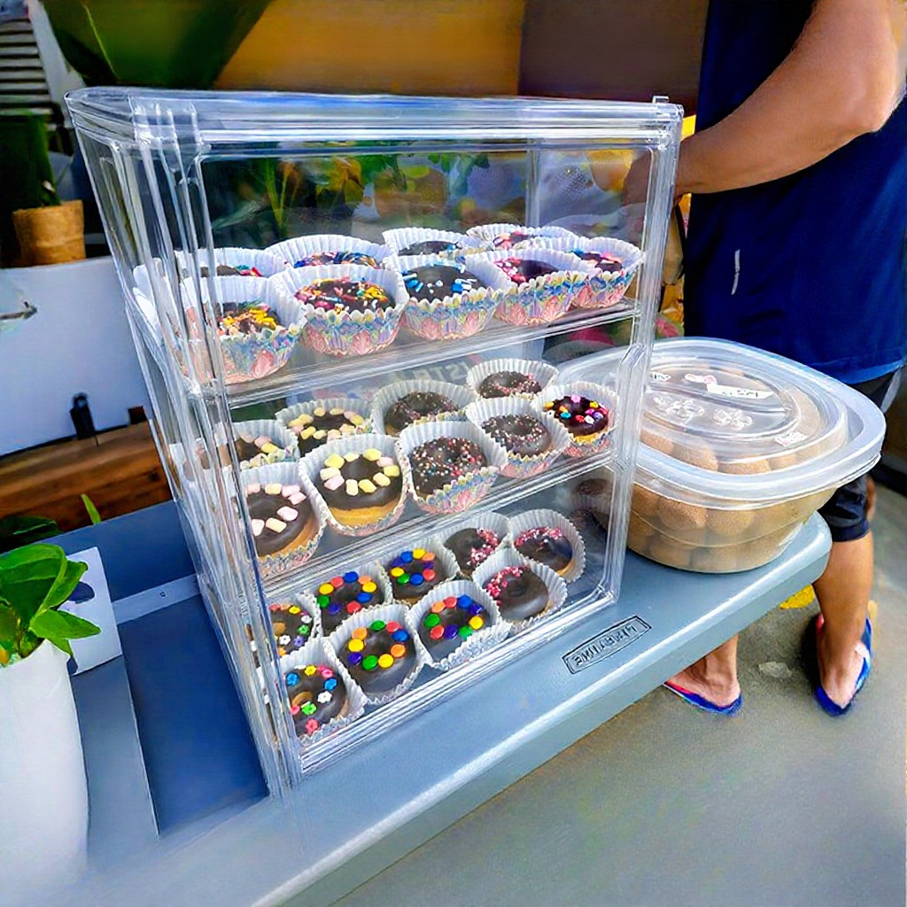 [BUY 1 TAKE 1]Acrylic Display Case Mug Storage Organizer Store Food ...