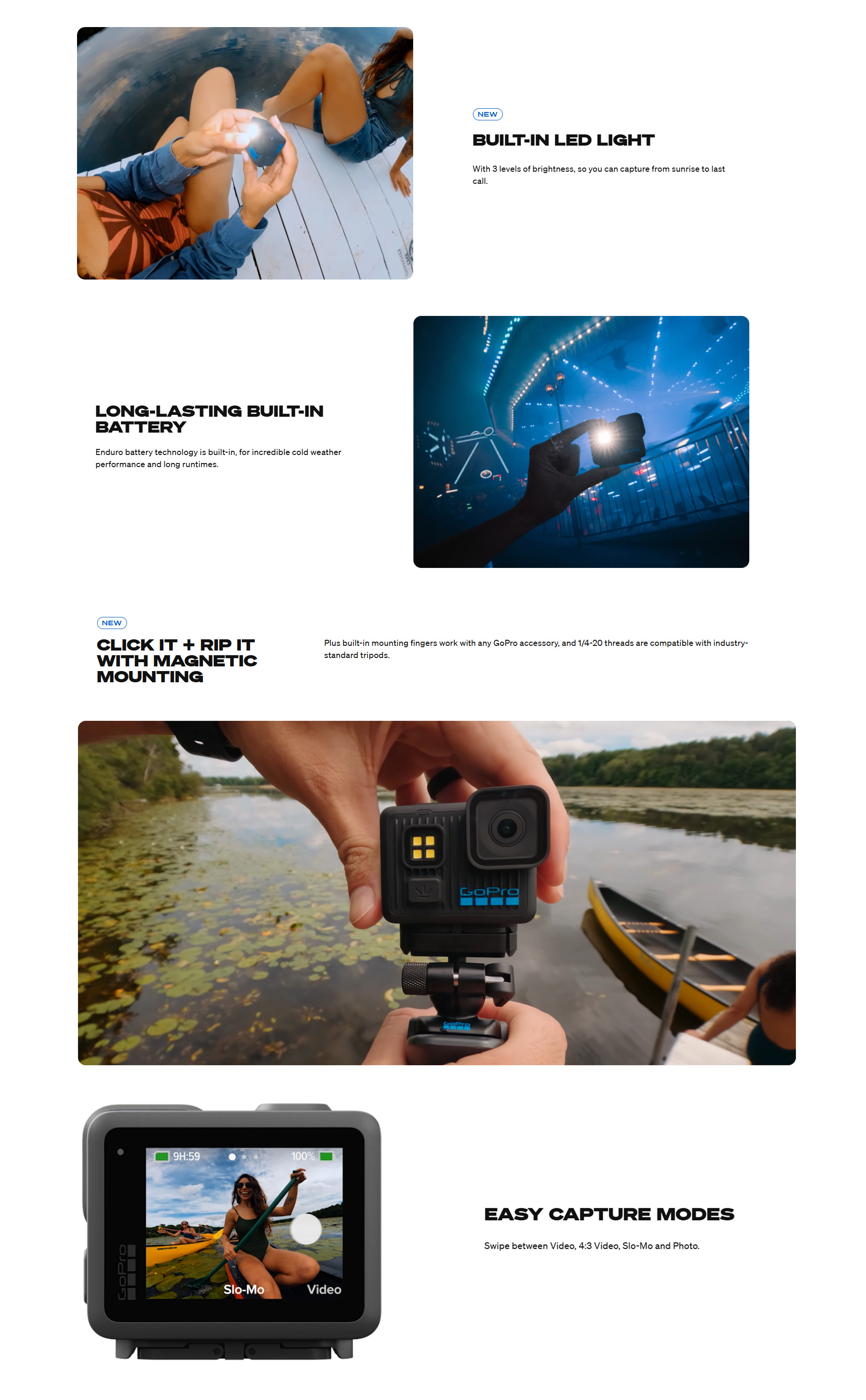 [NEW]GoPro LIT HERO Camera, MINI, 4K60 video, 2x slo-mo, a built-in ...