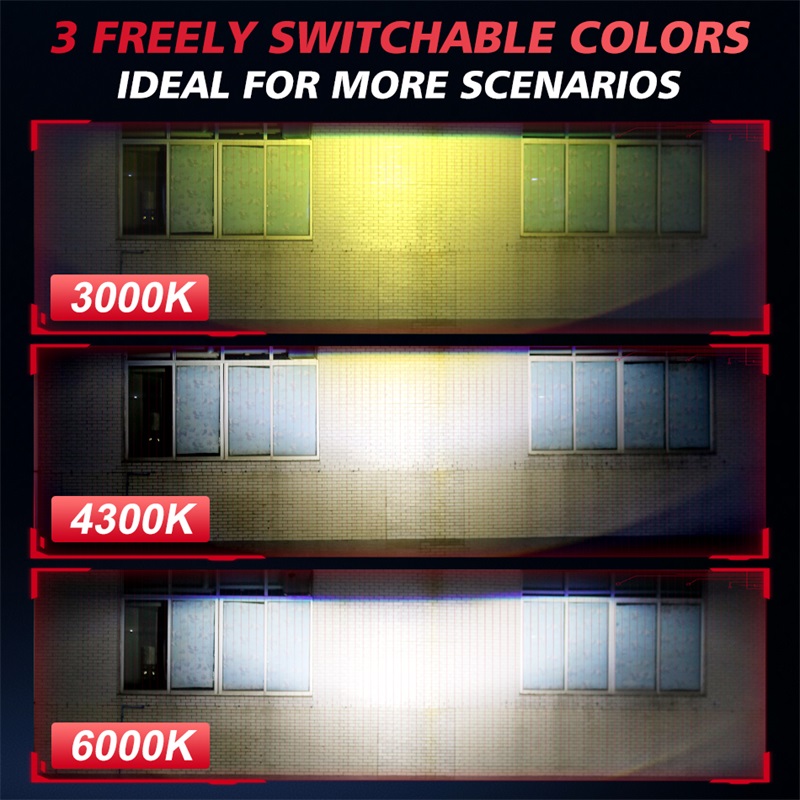 BULLVISION 6000K H4 Led Projector motorcycle Mini Lens Multi-color ...