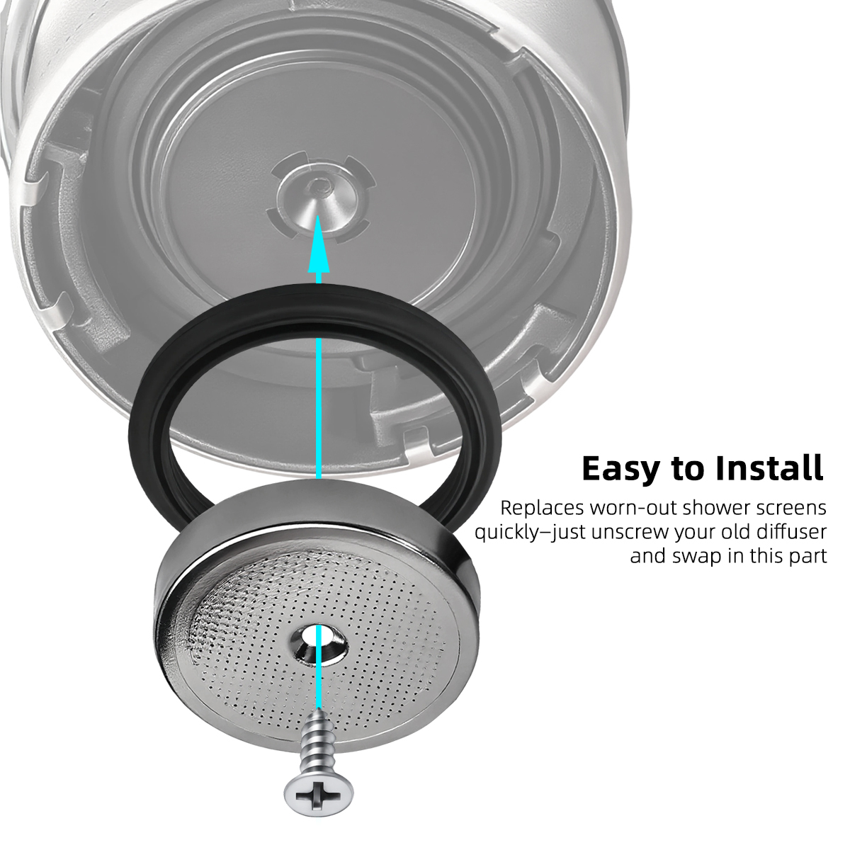 50MM Shower Screen Diffuser Replacement Compatible With Delonghi EC685 ...